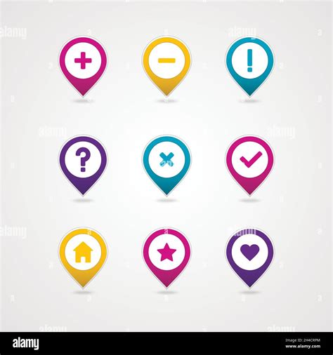 Mapping Pins Icon Map Pointer Map Markers Vector Illustration EPS Stock Vector Image Art