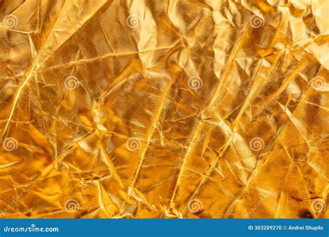 Crumpled Gold Background As An Abstraction Texture Stock Photo Image