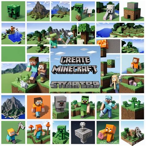 Minecraft Starter Pack Stable Diffusion Online