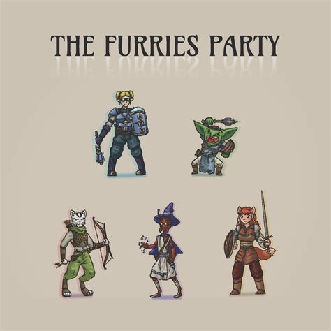 [oc] [comm] The Furries Party Dnd R Dnd