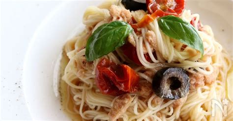 ドライトマトとツナのカッペリーニ風そうめん レシピサイトnadia