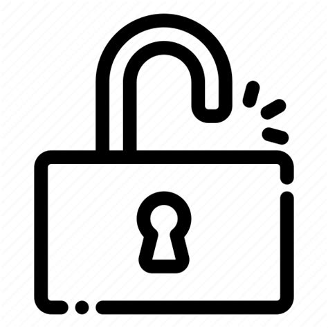 Unlock Open Safety Privacy Padlock Icon Download On Iconfinder