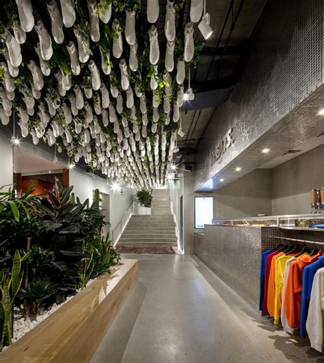 Snarkitecture Creates Bright Shoe Display In Kiths Los Angeles Store