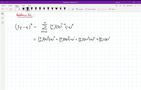 SOLVED Expand The Binomial Using The Binomial Formula 3 P Q 4