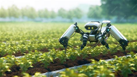 Premium Photo Harvesting Robot With Automatically Detecting Of The Ripeness Of Plants An