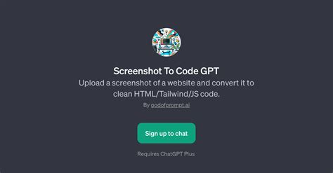 Screenshot To Code Gpt Website Prototyping Taaft