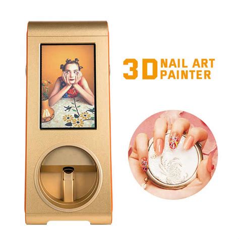 Digital Mobile Nail Art Printer 3d Nail Printer Gel Polish Diy Custom