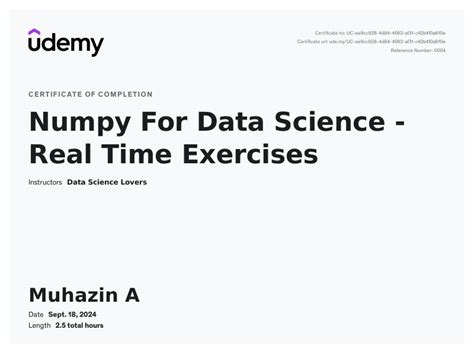 Muhazin A On Linkedin Datascience Numpy Continuouslearning Udemy