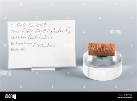 Cylindrical Seal Amuletfrom Mohenjo Daro Indus Valley Civilization
