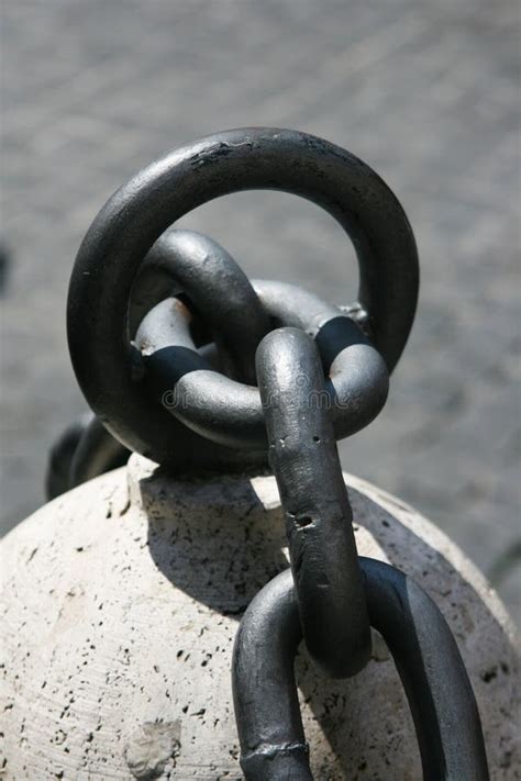 Chain Stock Image Image Of Links Bollard Connection 141962787