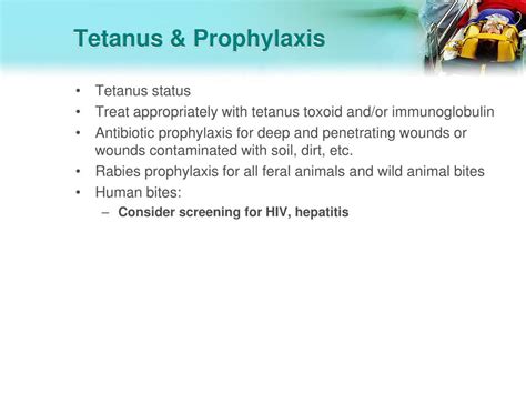 What Is Tetanus Prophylaxis At Frank Hamlin Blog