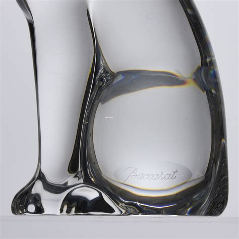 Baccarat Glass Bacarrat Seated Cat Hickmet Fine Arts