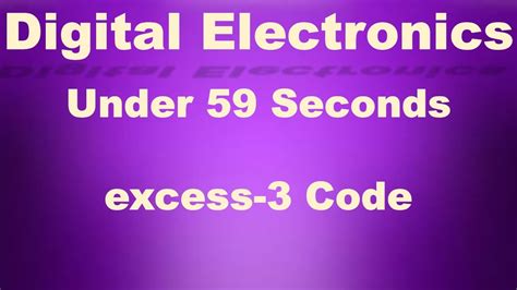 Excess 3 Code Youtube