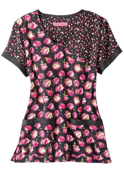 Rose Garden V Neck Print Top Tops Floral Tops Print Tops