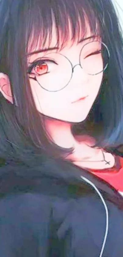 Anime Girl Winking Wallpaper Free Download