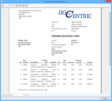 Ssrs Report Docentric Replicas Docentric Ax