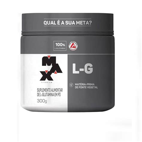 Suplemento em pó Max Titanium L G glutamina Shopee Brasil