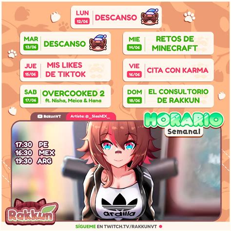 Cubit Wolf 🇵🇷 Nsfw On Twitter Rt Raakkun Horario Semanal 1206 18