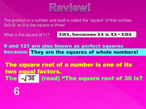 PPT Lesson Squares And Square Roots PowerPoint Presentation Free Download ID