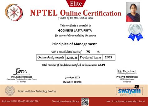 Lasya Priya Gogineni On Linkedin Management Nptel Learningjourney