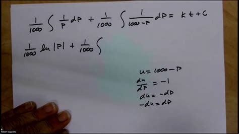Differential Equations Logistic Youtube
