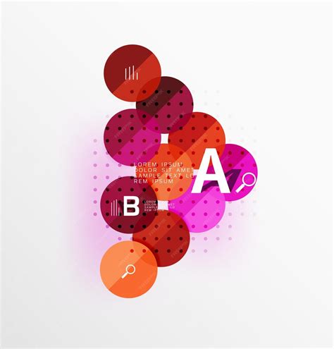 Premium Vector Round Modern Circle Option Infographic Diagram Vector Template Background For