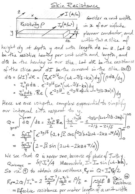 Derivation Of The Skin Effect