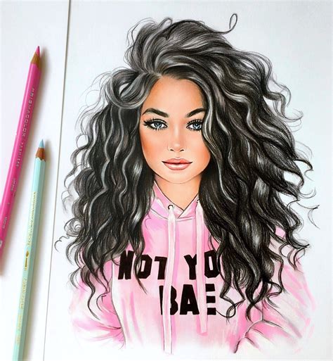 Красивые рисунки с девушками