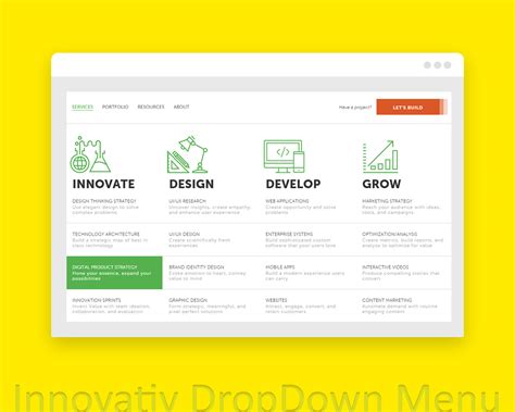 DropDown Menu Design On Behance