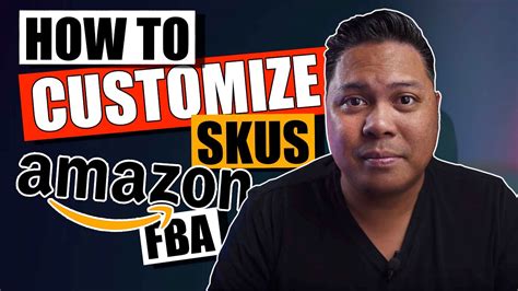 How To Customize Sku Seller Sku Amazon Customize Skus Youtube