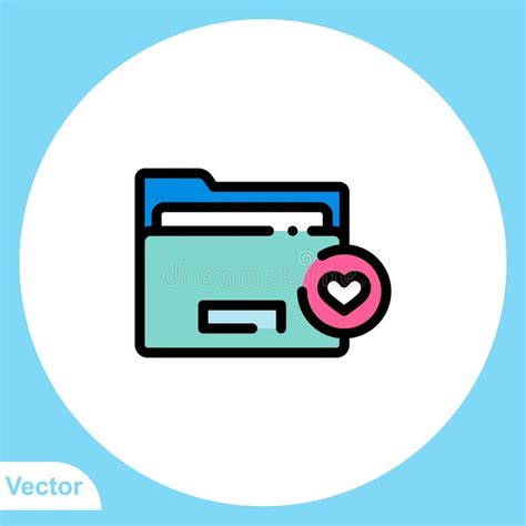 Folder Vector Icon Sign Symbol Stock Illustration Illustration Of Folder Label 174214324