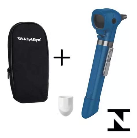 Otoscopio Welch Allyn Otoscópio Pocket Led Plus Azul Welch Allyn blanco