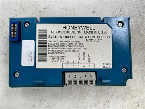 Honeywell Burner Control Data Controlbus Module S A Ebay