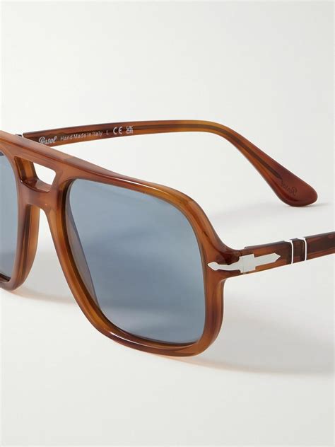 Persol Aviator Style Tortoiseshell Acetate Sunglasses Persol