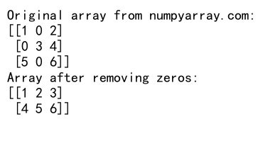 How To Efficiently Remove Zeros From Numpy Arrays A Comprehensive