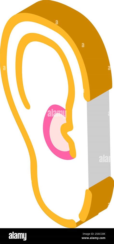 Otitis Disease Isometric Icon Vector Otitis Disease Sign Isolated