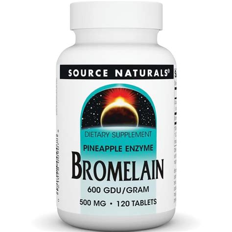 Source Naturals Bromelain 600 Gdu 500 Mg 120 Tabs Swanson Health Products