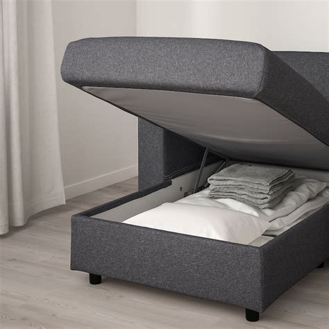 Vimle Sofá De 4 Plazas Con Chaiselongue Gunnared Gris Ikea