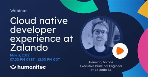 Webinar Cloud Native Developer Experience At Zalando