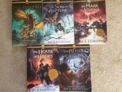 The HEROES OF OLYMPUS Complete Series 1 5 Set Rick Riordan 1 2 3 4 5 HB