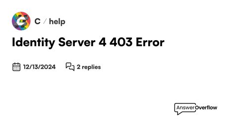 Identity Server 4 403 Error C