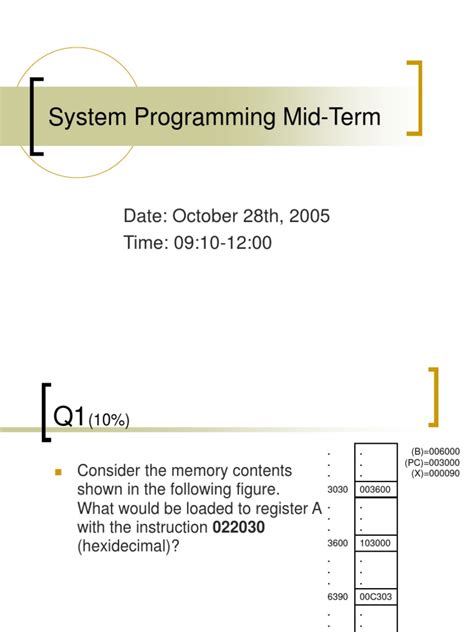 Midterm 1 Pdf Assembly Language Computer Science