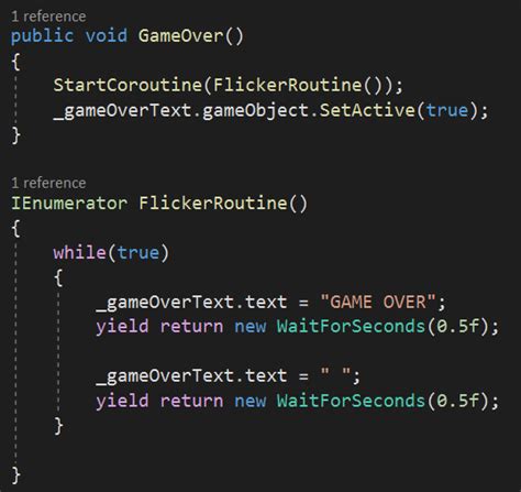 creating a retro game over flicker in unity jessica mickelson medium