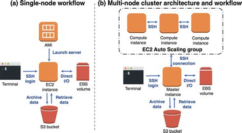 Single Node And Multinode Workflows On The Aws Cloud The Single Node Download Scientific