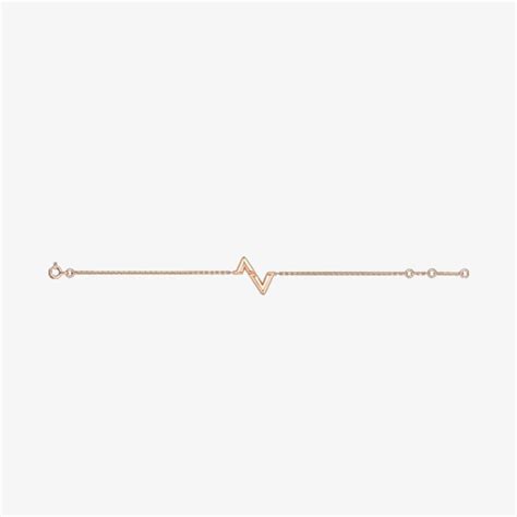Lv Volt Upside Down Bracelet Pink Gold Nicemary