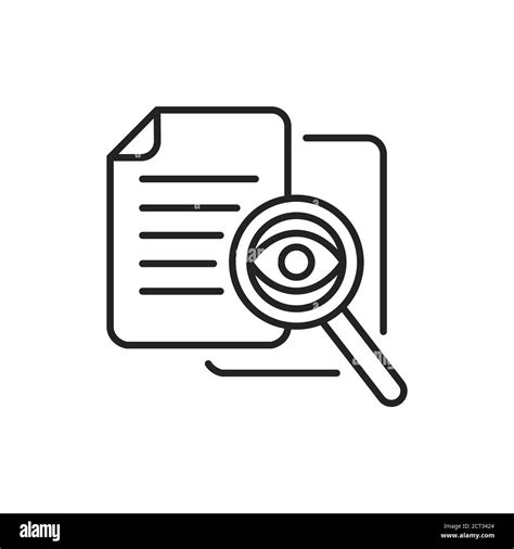Attention To Detail Black Line Icon Soft Skills Pictogram For Web