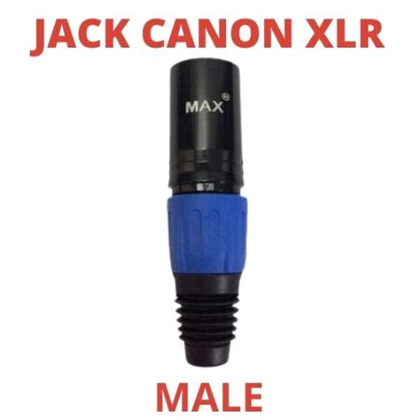 Jack Kanon Xlr Male Max Jek Jeck Canon Jantan Audio Socket Box Bok Boks Speaker Speker Pasif
