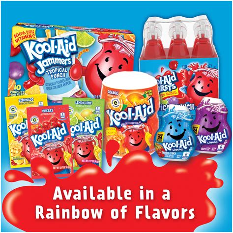 Kool Aid Bursts Tropical Punch Soft Drink 6 675 Fl Oz Bottles Pack