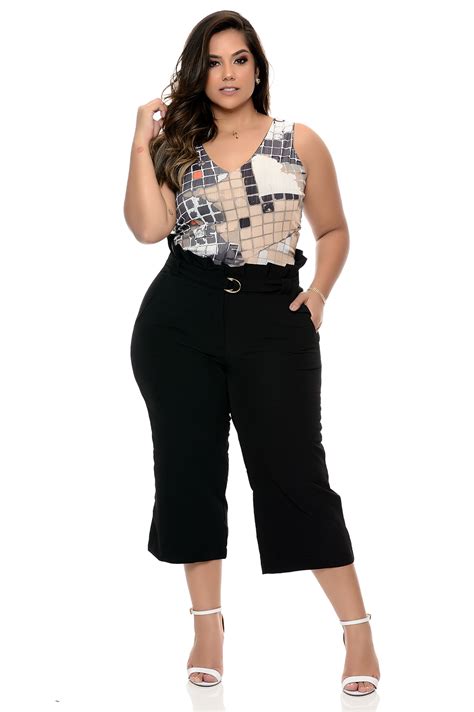 Body Plus Size Doble Vk Moda Plus Size