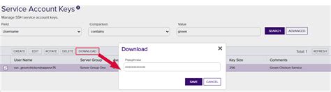 Downloading A Service Account Key